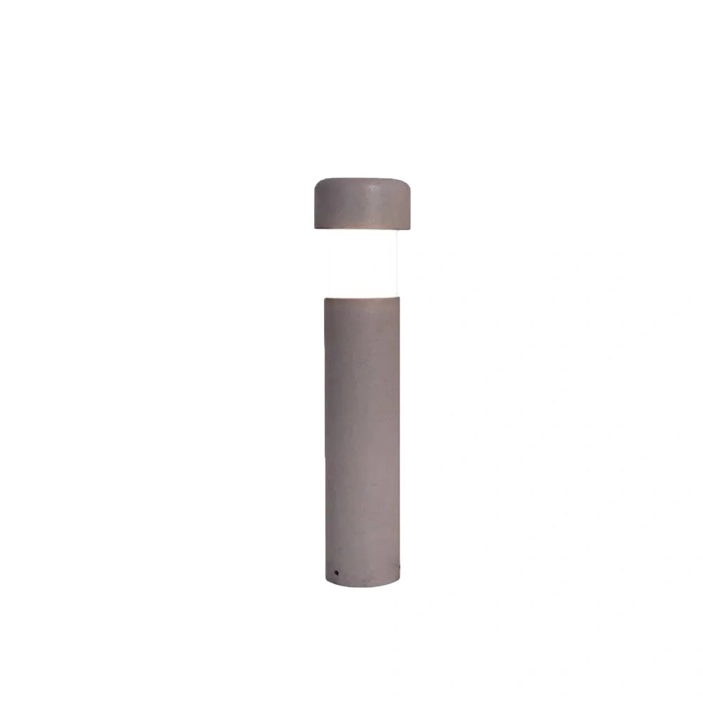Modern Gray Pathway Light Metal & Cement Outdoor | Lightslux – LightsLux